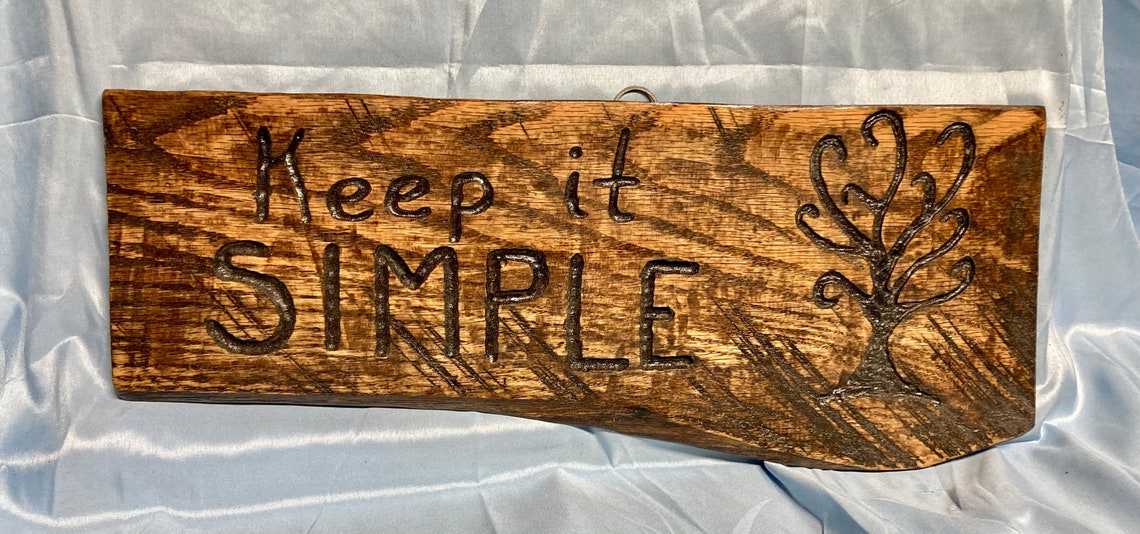 Hanging Hand Carved PEACE Sign - Etsy