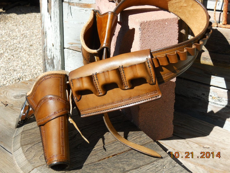 Men's SASS Competition Rig Gun Belt with Dual Holsters. | Etsy