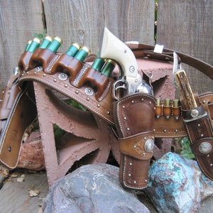 Ladies SASS Competition Gun Rig - Dual Holster Custom Gun Leather. - Etsy