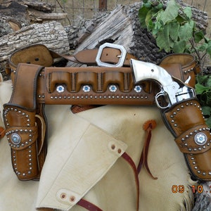 Ladies SASS Competition Gun Rig - Dual Holster Custom Gun Leather. - Etsy