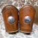 Classic Cowboy Leather Roping Cuffs With Antique Finish...read ENTIRE ...