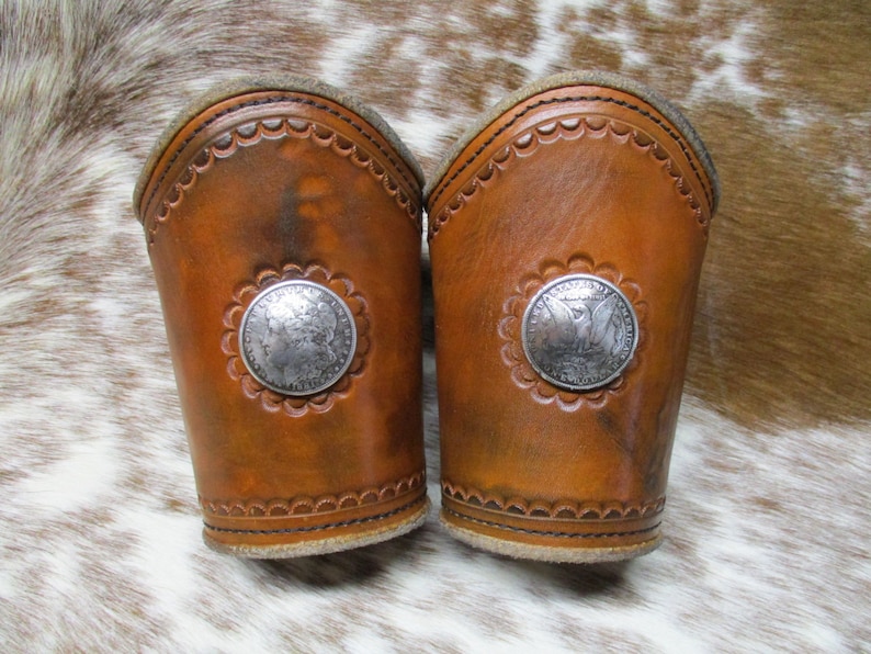Classic Cowboy Leather Roping Cuffs With Antique Finish...read - Etsy