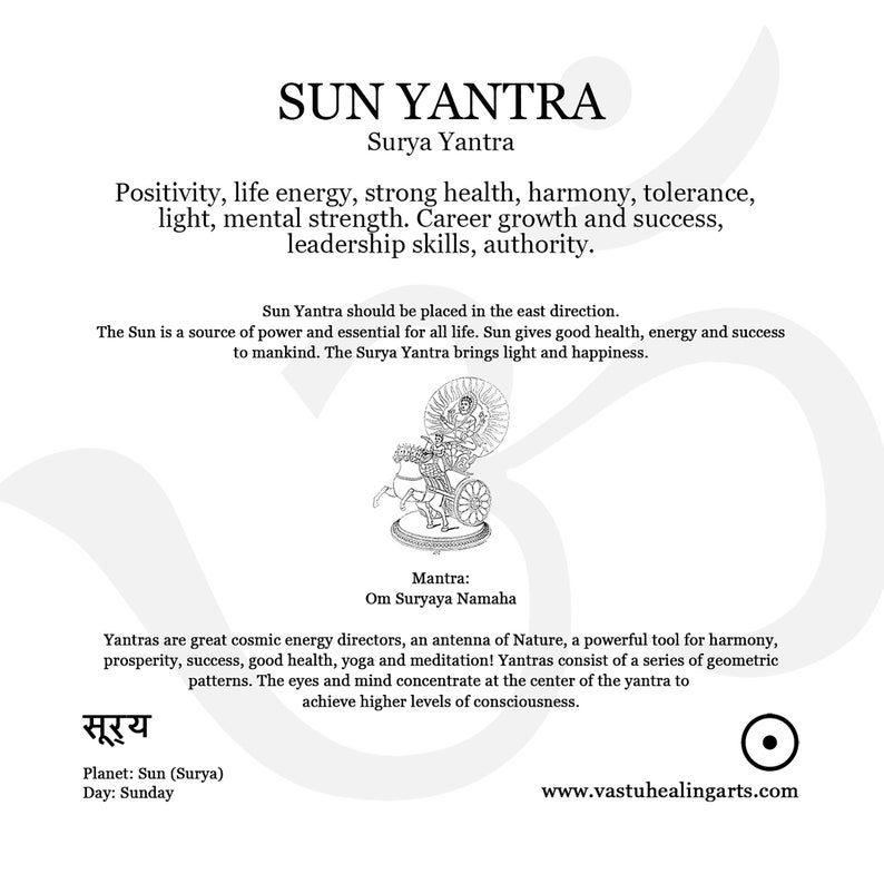 Sun surya Yantra, Planetary Yantras, Vastu, Healing Arts, Spiritual ...