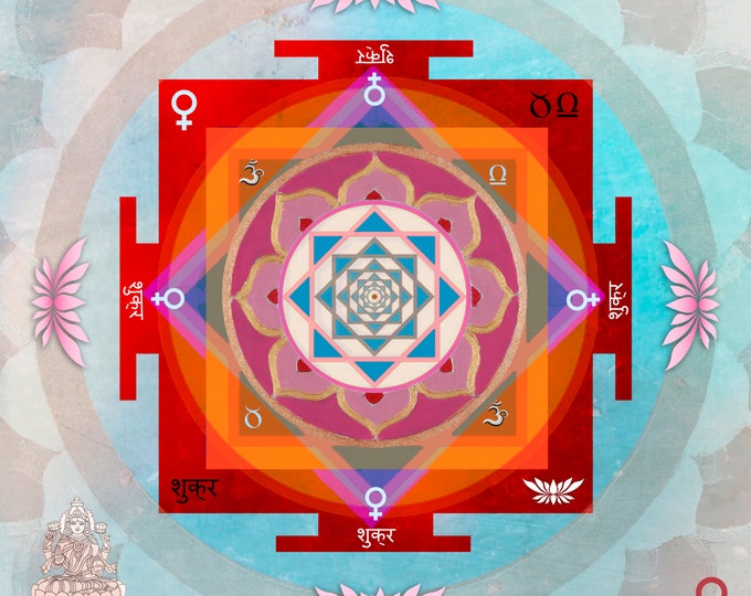 Venus shukra Yantra Planetary Yantras Vastu - Etsy