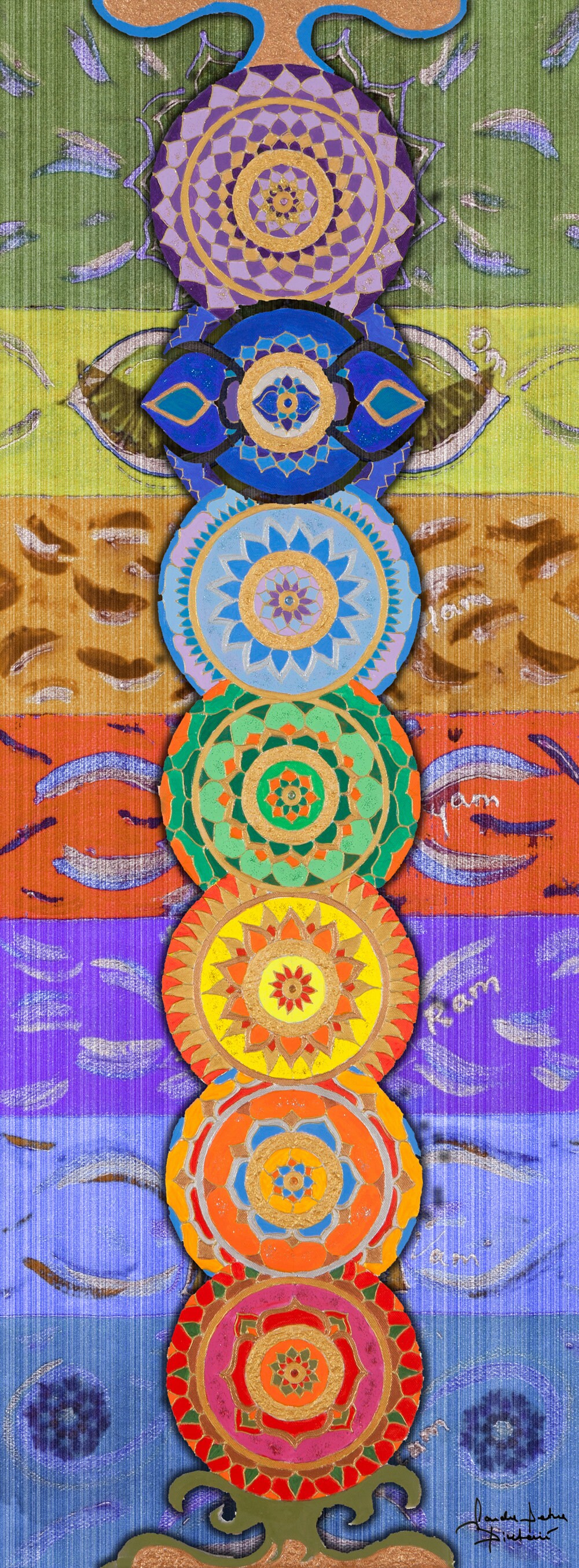 Beautiful Chakra Poster, 7 Chakras Poster, Healing Arts, Yoga Art ...