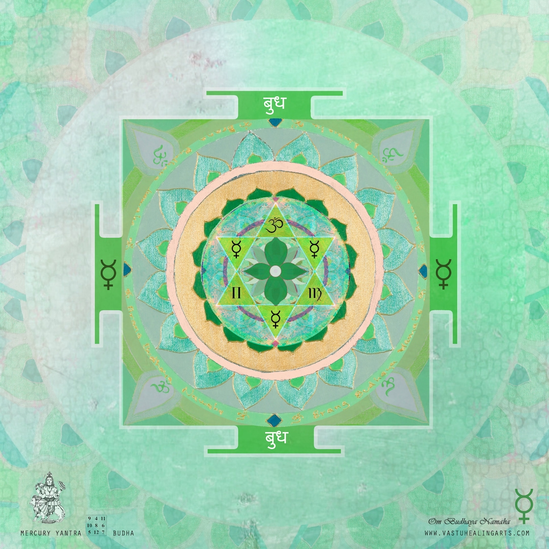 Mercury budha Yantra, Planetary Yantras, Vastu, Healing Arts, Spiritual ...