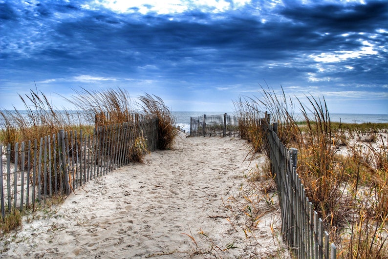 Rehoboth Beach Pathway Canvas Photograph - Etsy