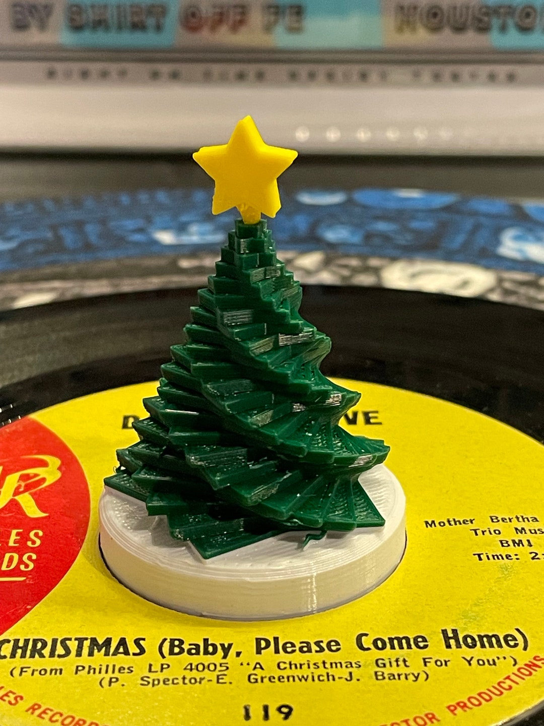Spiral Christmas Tree 45 Record Adapter Multicolored - Etsy