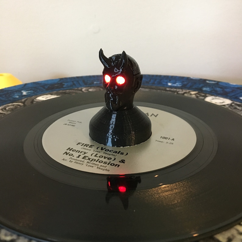 3D Printed Devil 45 Record Adapter With Leds - Etsy
