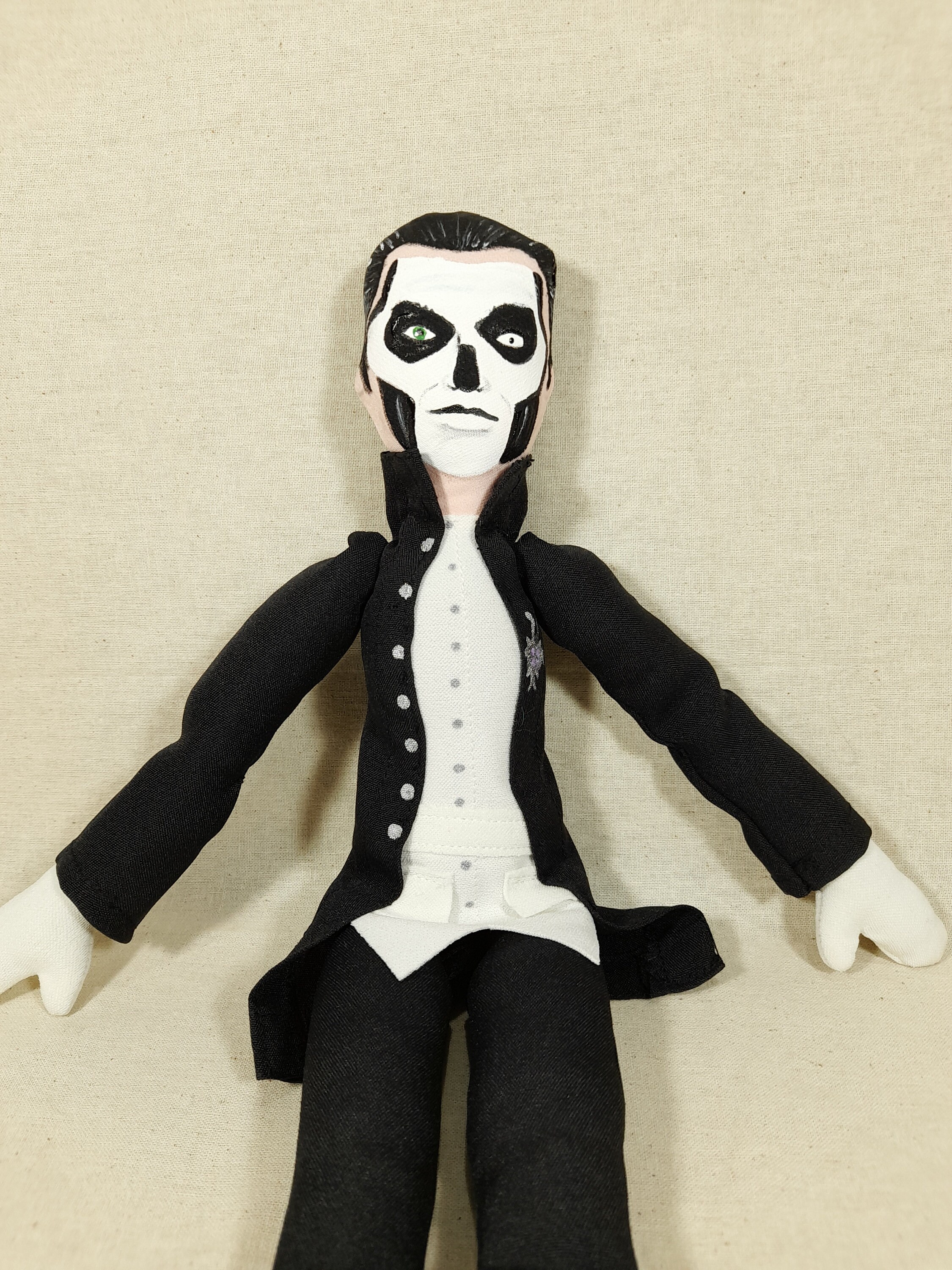 Papa Emeritus III Ragdoll, Handmade Doll, Rockstar Doll, Ghost Bc - Etsy
