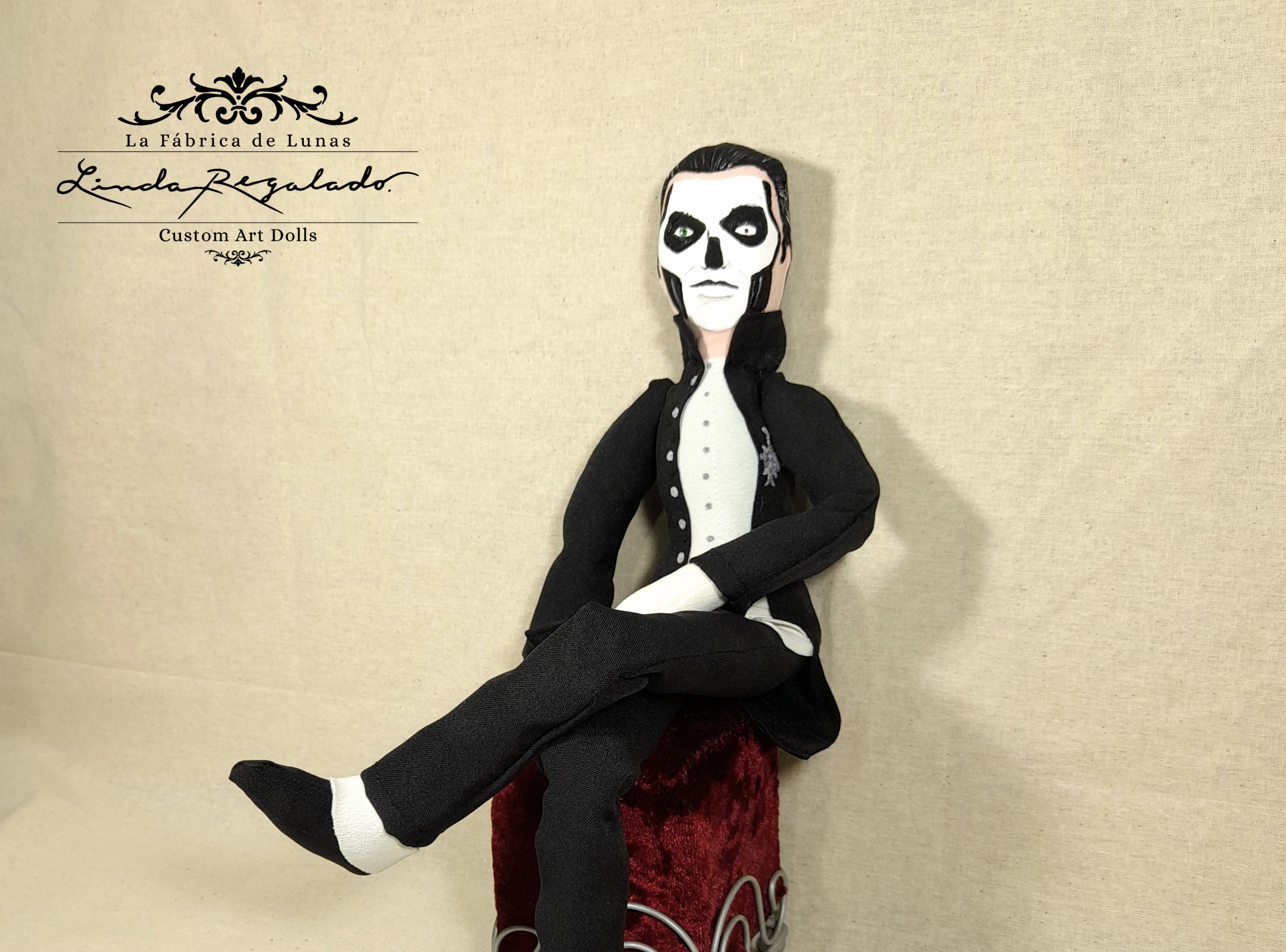 Papa Emeritus III Ragdoll, Handmade Doll, Rockstar Doll, Ghost Bc - Etsy