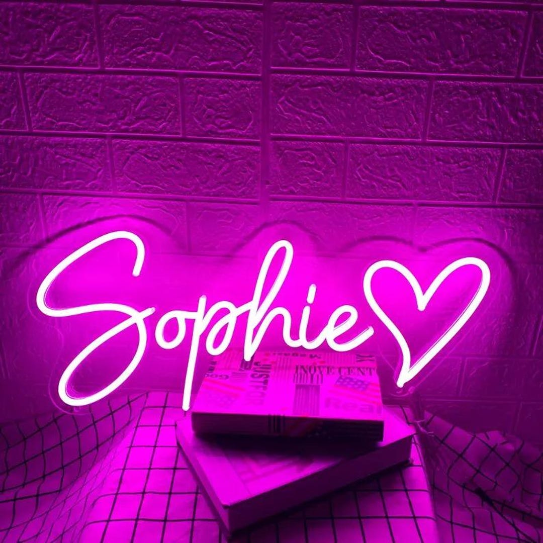 Custom Name Neon Sign for Kids, Neon Sign Bedroom Neon Sign Custom Neon ...