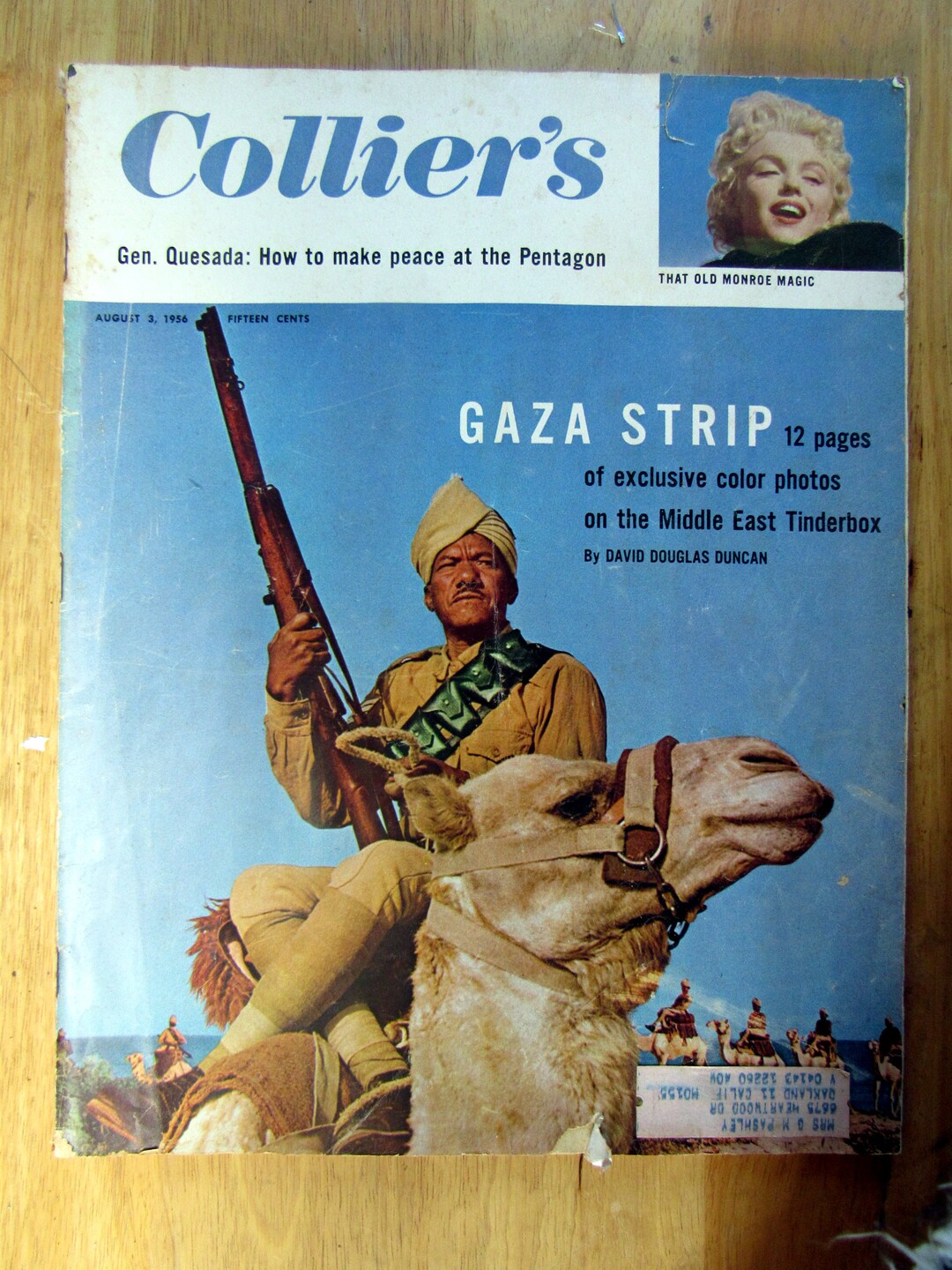 Collier’s Magazine 1956 With Gaza Article - Etsy