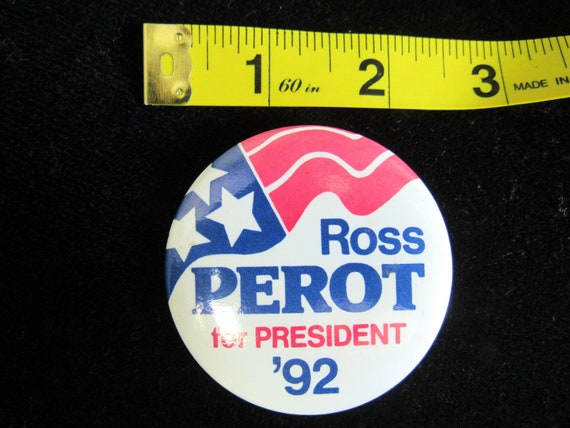 1992 Ross Perot Button - Gem