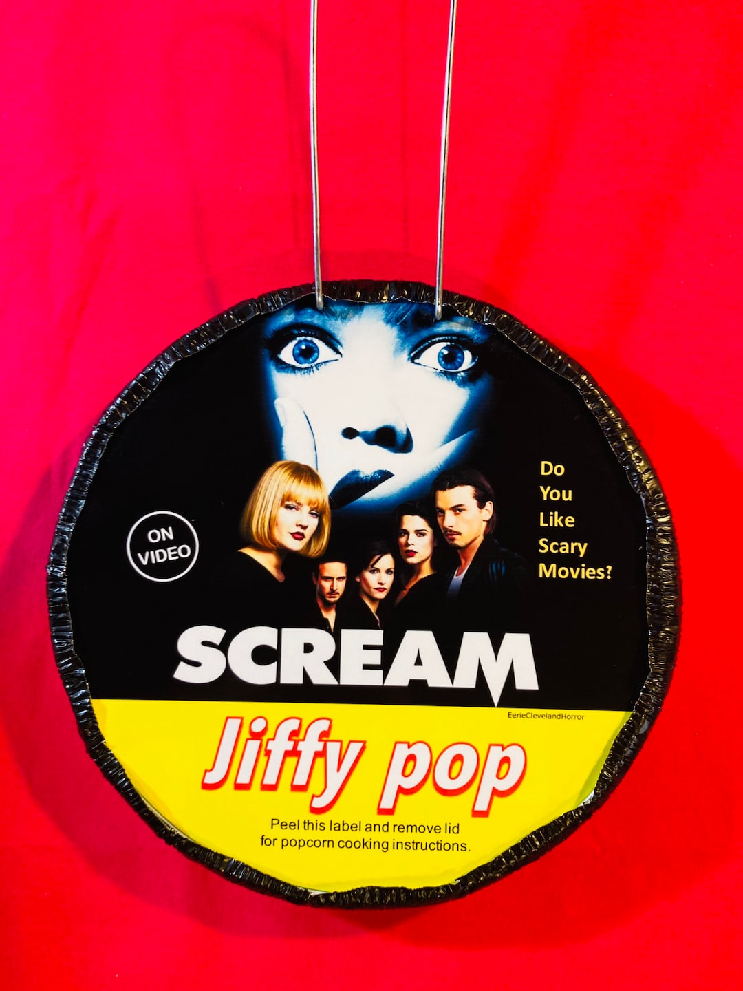 Scream Movie Jiffy Pop: Edible Popcorn Snack - Etsy