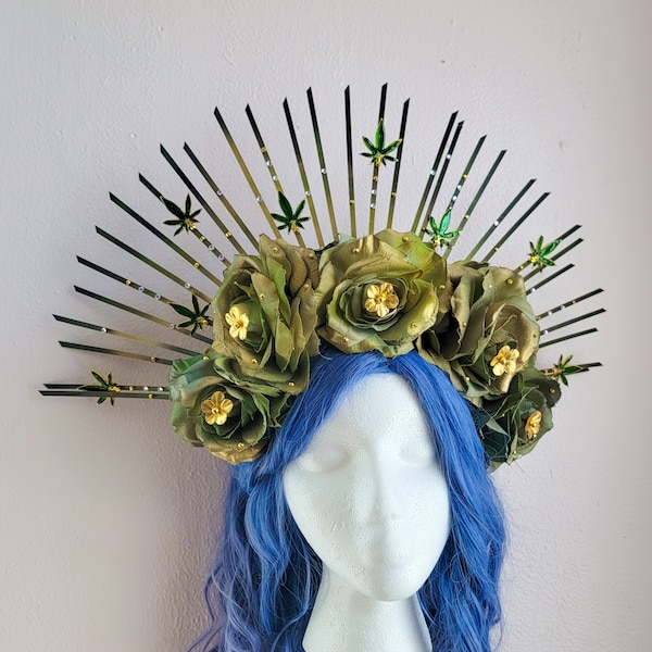 Marijuana Leaf Crown - Etsy