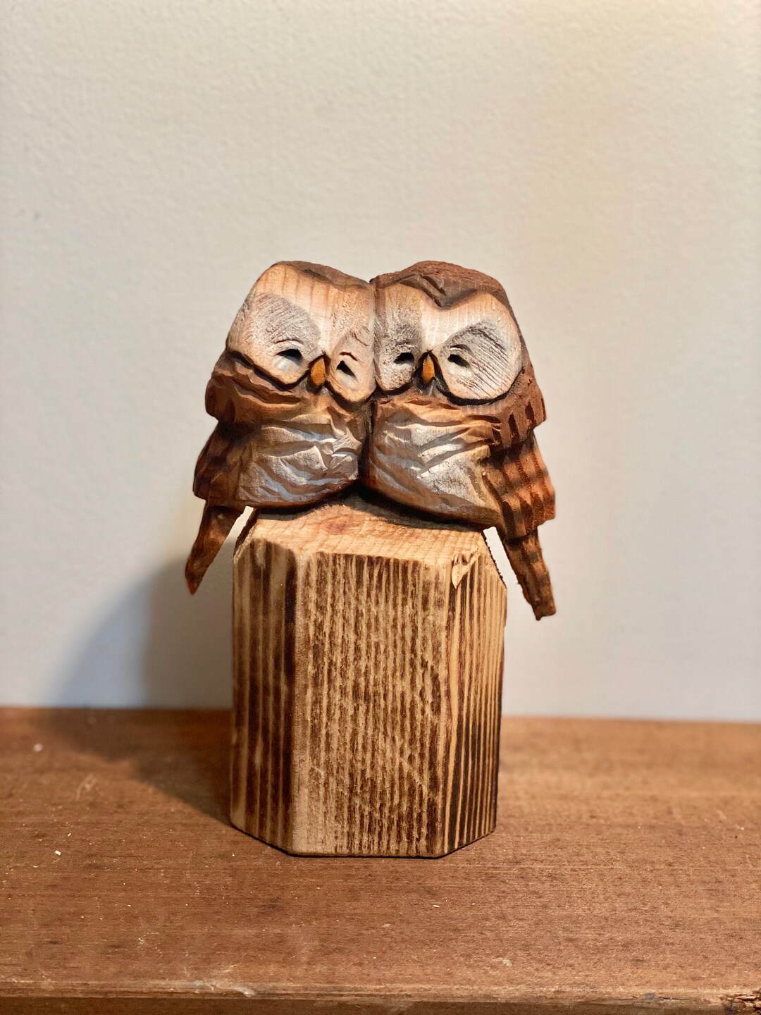 Owl Pair Chainsaw Carving - Etsy