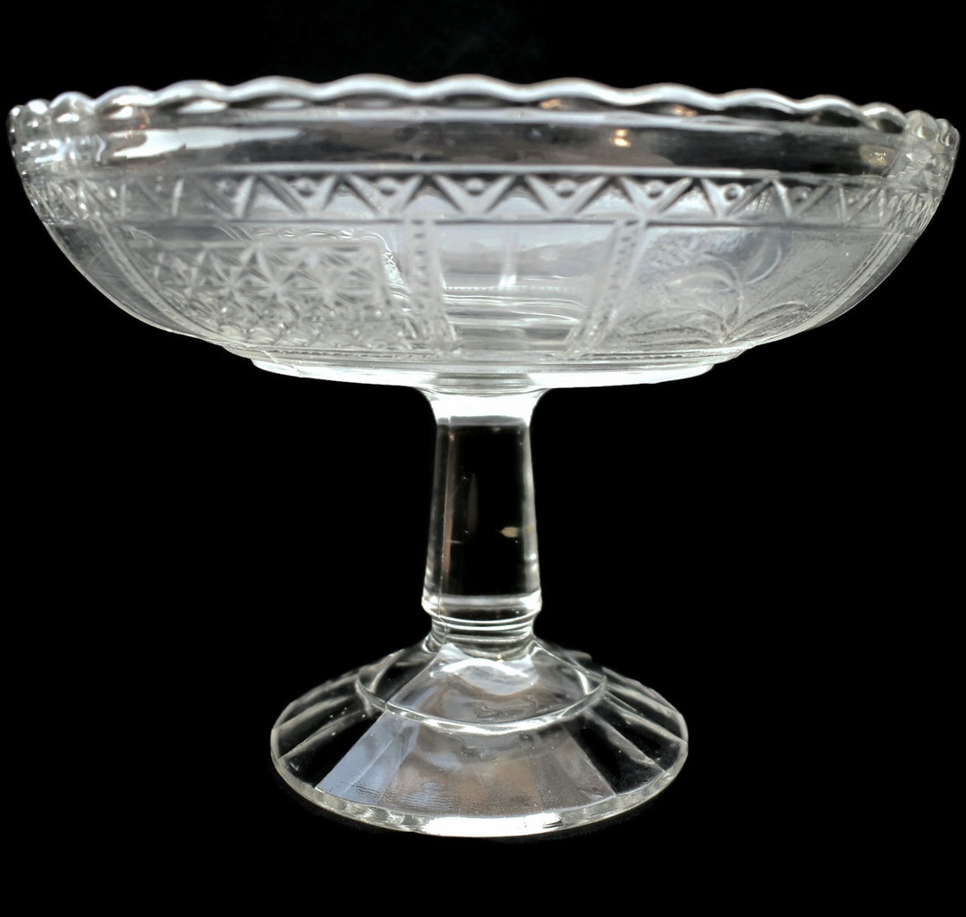 EAPG Compote by Bryce Bro Regal AKA Paneled Forget-me-not Ca.1882 - Etsy