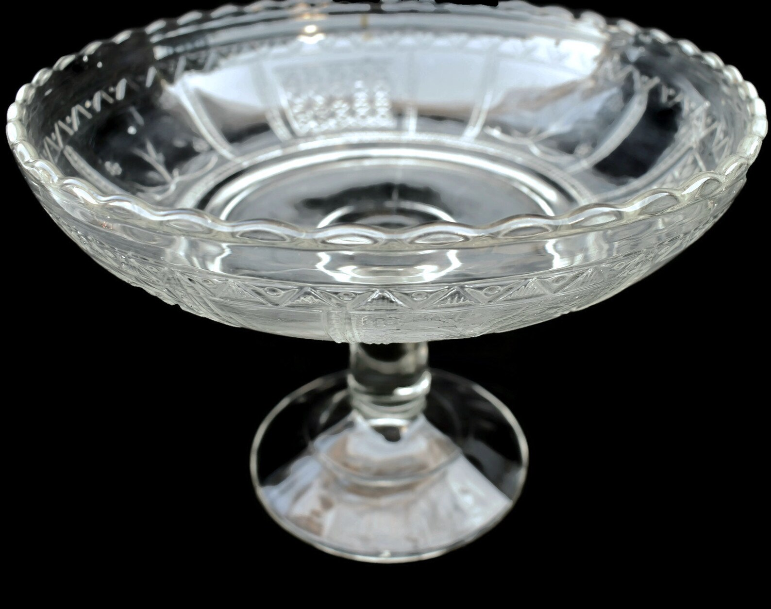 EAPG Compote by Bryce Bro Regal AKA Paneled Forget-me-not - Etsy