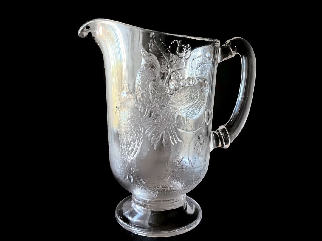 Dazell Brothers and Gilmore Glass No. 11D Three Birds Water Pitcher ...