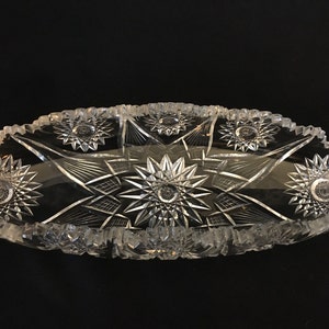 Dorflinger Essex Pattern American Brilliant Period Celery WOW! Circa ...