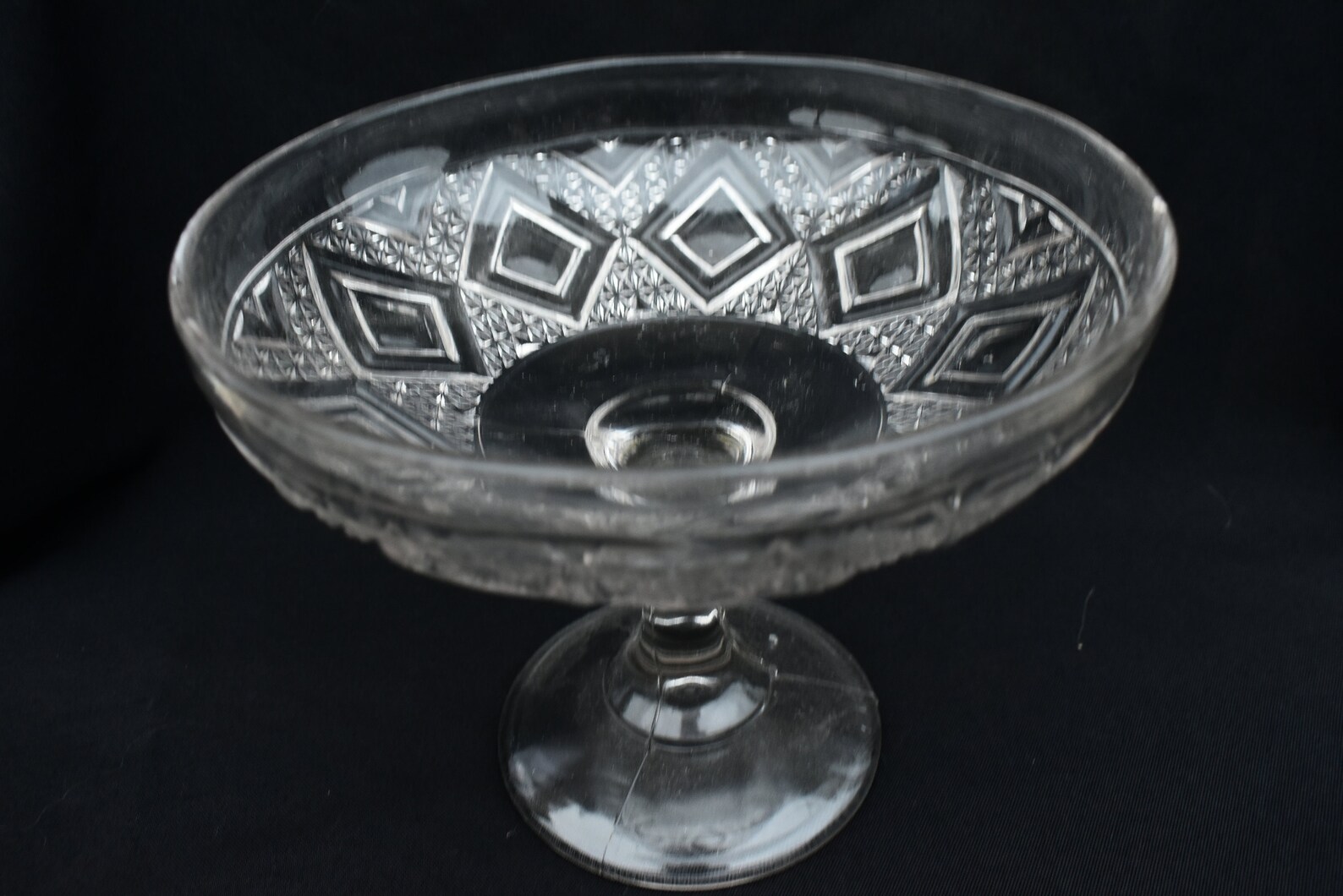 EAPG Compote in Grand by Bryce Higbee and Company ca. | Etsy