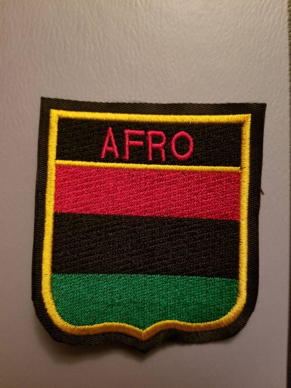 RBG AFRO Shield Shaped Patch - Etsy