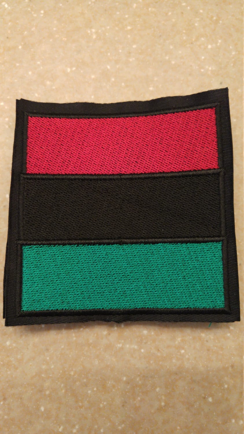 Red Black Green Square Patch - Etsy
