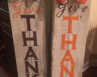 Give thanks sign | Etsy