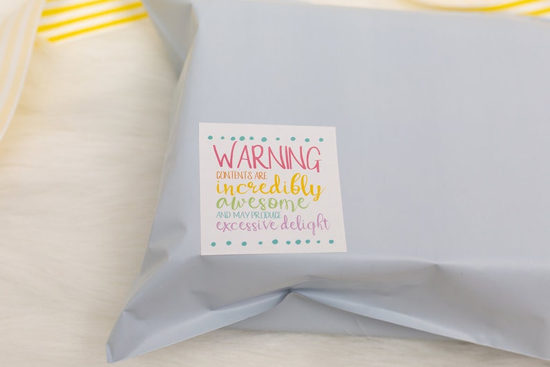25 Funny Warning Labels Packaging Stickers Fun Packaging | Etsy