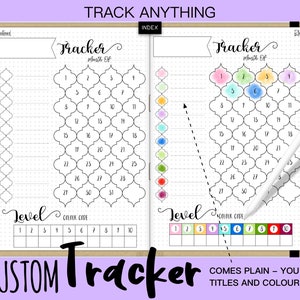 Anything Tracker Digital Journal Sticker Page Blank Transparent PNG for ...