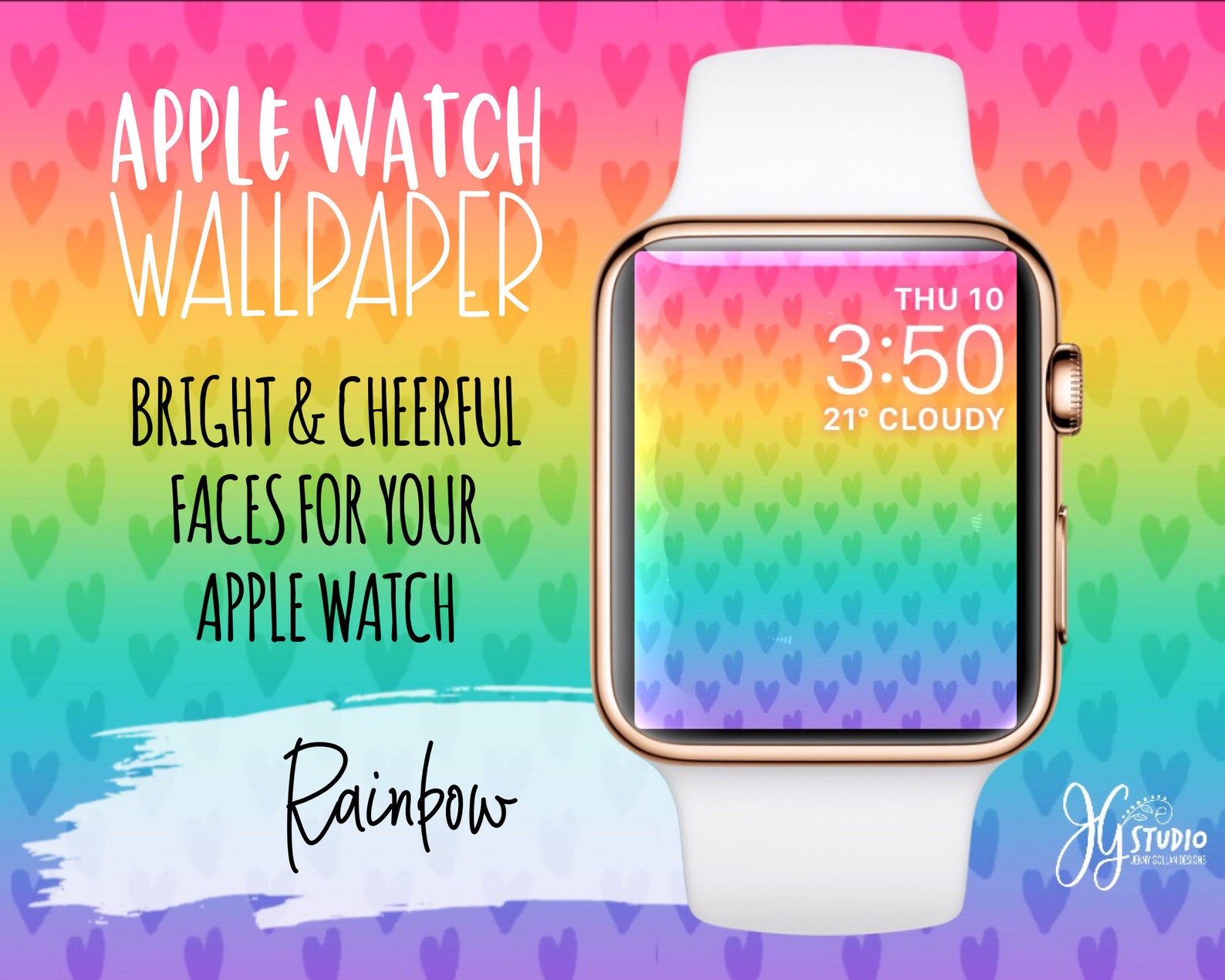 Apple Watch Wallpaper Rainbow | Etsy