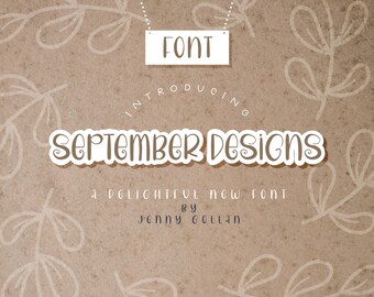 September Font - Etsy