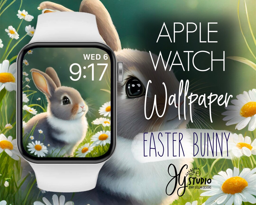 Easter Bunny Apple Watch Wallpaper Original Art for Your Apple Watch ...
