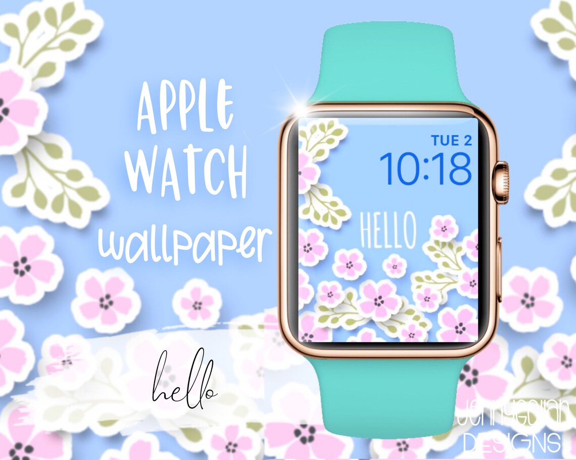 Apple Watch Wallpaper Hello Orignal Art for Your Apple Watch | Etsy