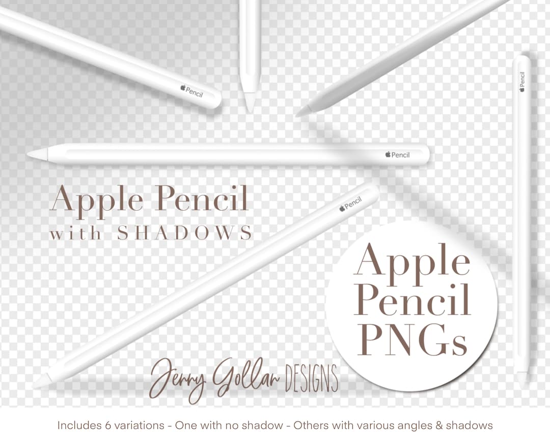Apple Pencil Png Transparent Background Clip Art for iPad Pro Mockup ...
