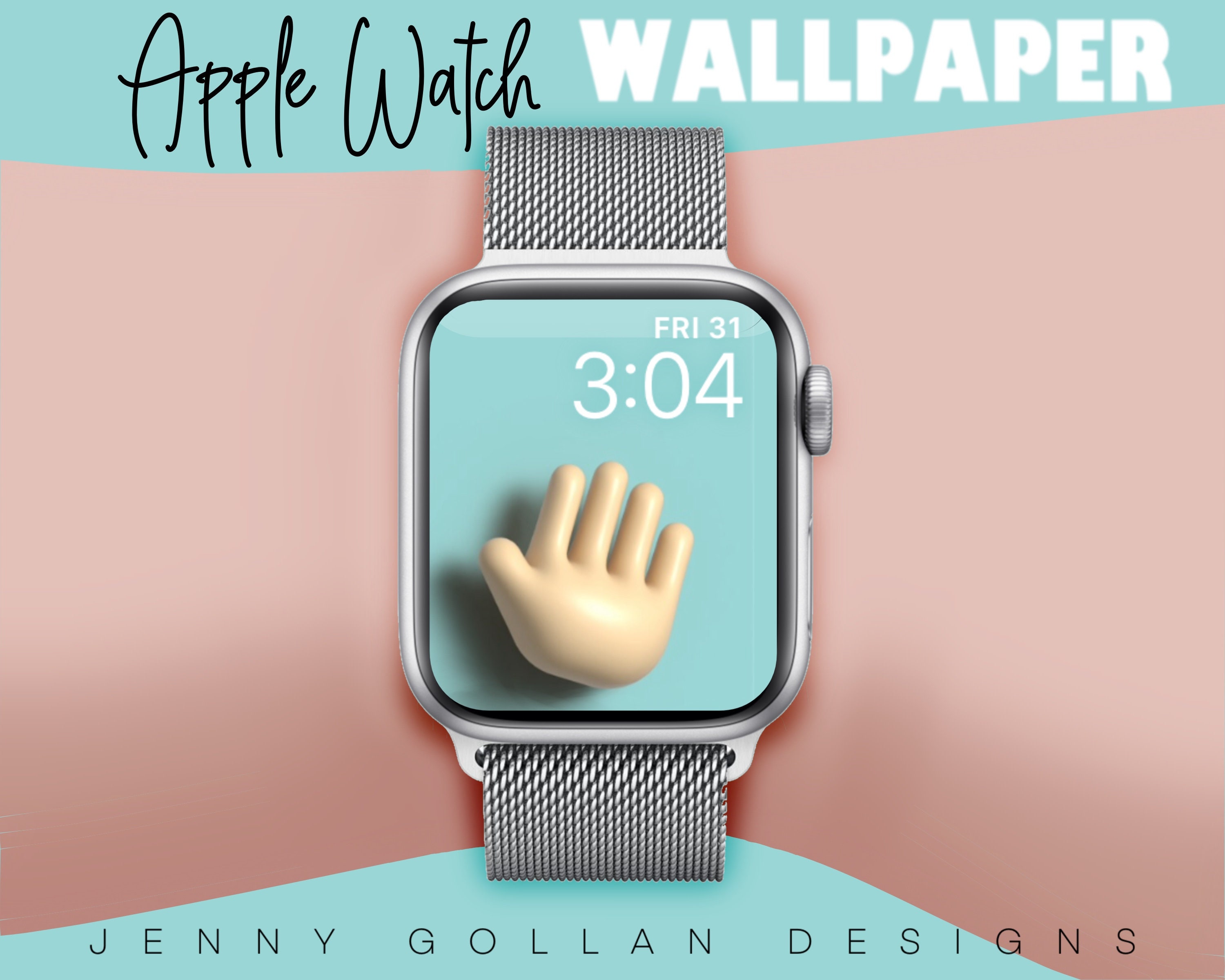 Apple Watch Wallpaper 3D Hand | Waving Hand | Hello | Watch Background ...