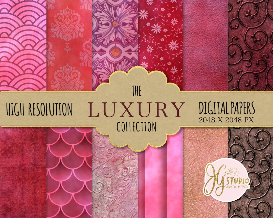 The Luxury Digital Paper Collection 12 Hand Painted Patterns for ...
