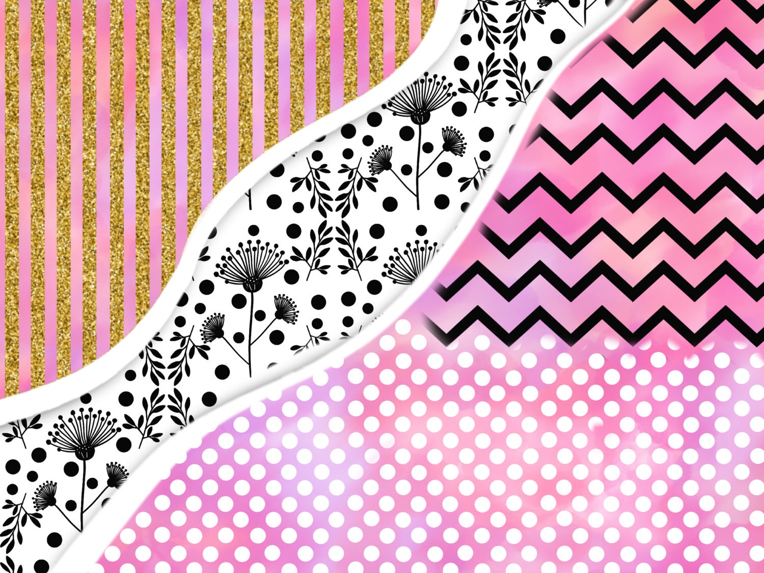 Procreate Brushes Ipad Flowing Pattern Brush Bundle Etsy