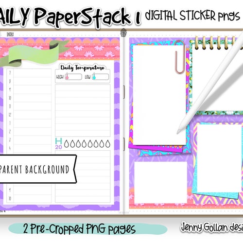 Digital Planner Stickers Daily and Weekly Page Layouts | Etsy
