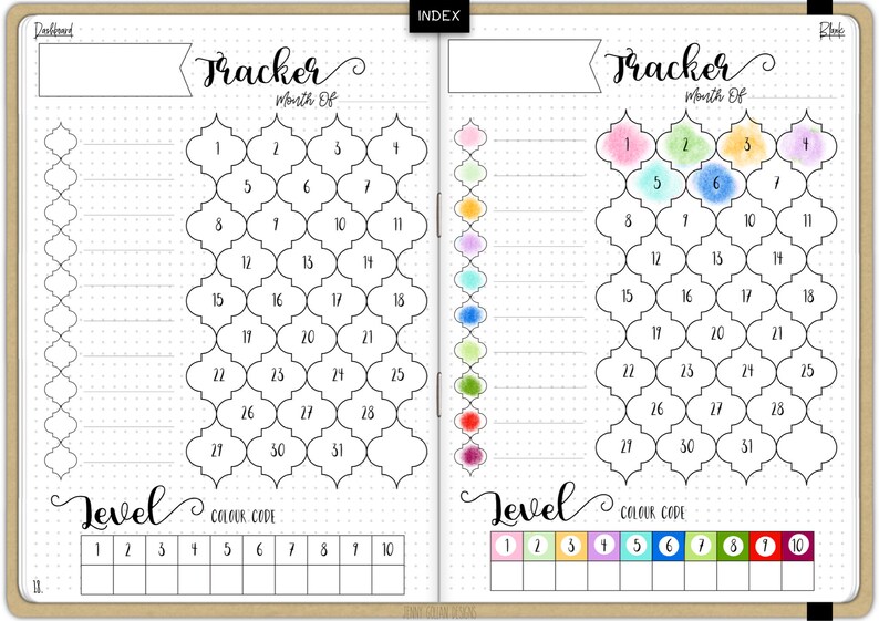 Anything Tracker Digital Journal Sticker Page Blank | Etsy