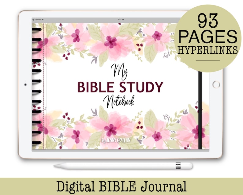 Digital Bible Study Journal Notebook for GoodNotes with | Etsy
