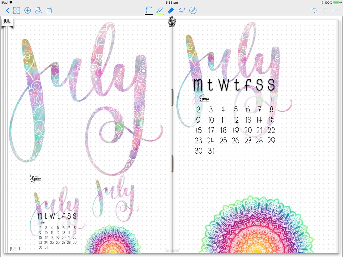Procreate Lettering Brush Bali Mandala Calligraphy With 4 Boho ...
