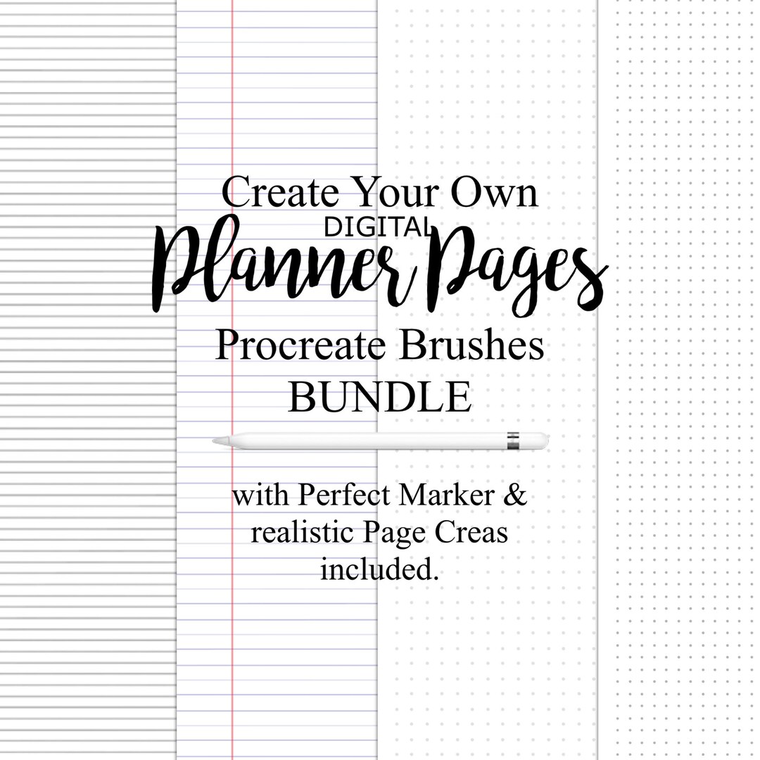 Procreate Brushes Pages Creator With Page Crease - Etsy