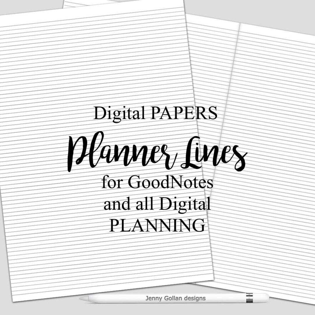 Digital Planner Pages for iPad Goodnotes Planner Lines - Etsy