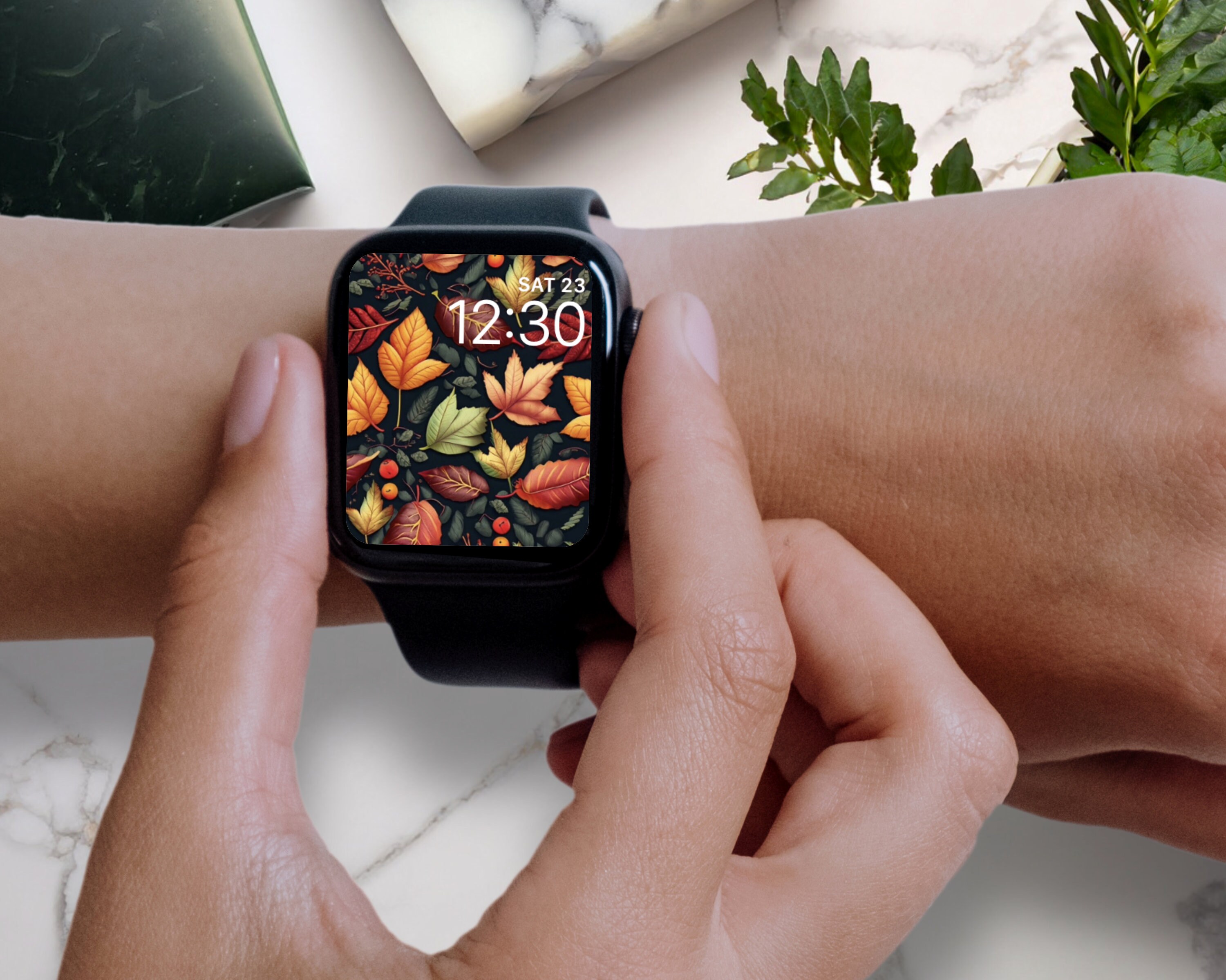 Autumn Leaves Apple Watch Wallpaper Fall Autumn Watch Face - Etsy