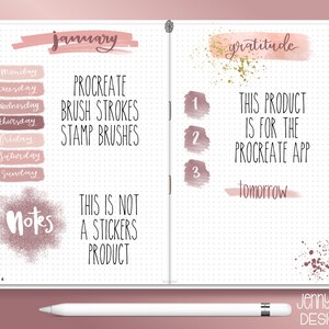Procreate Brushes Set 25 Brush Strokes Stamp Brushes for All Ipads for ...
