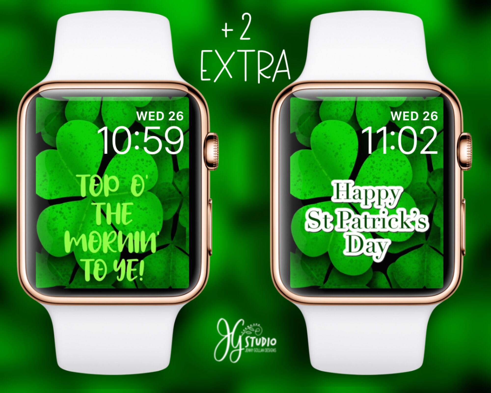 St Patricks Day Apple Watch Wallpaper Original Art Watch Face Designs ...