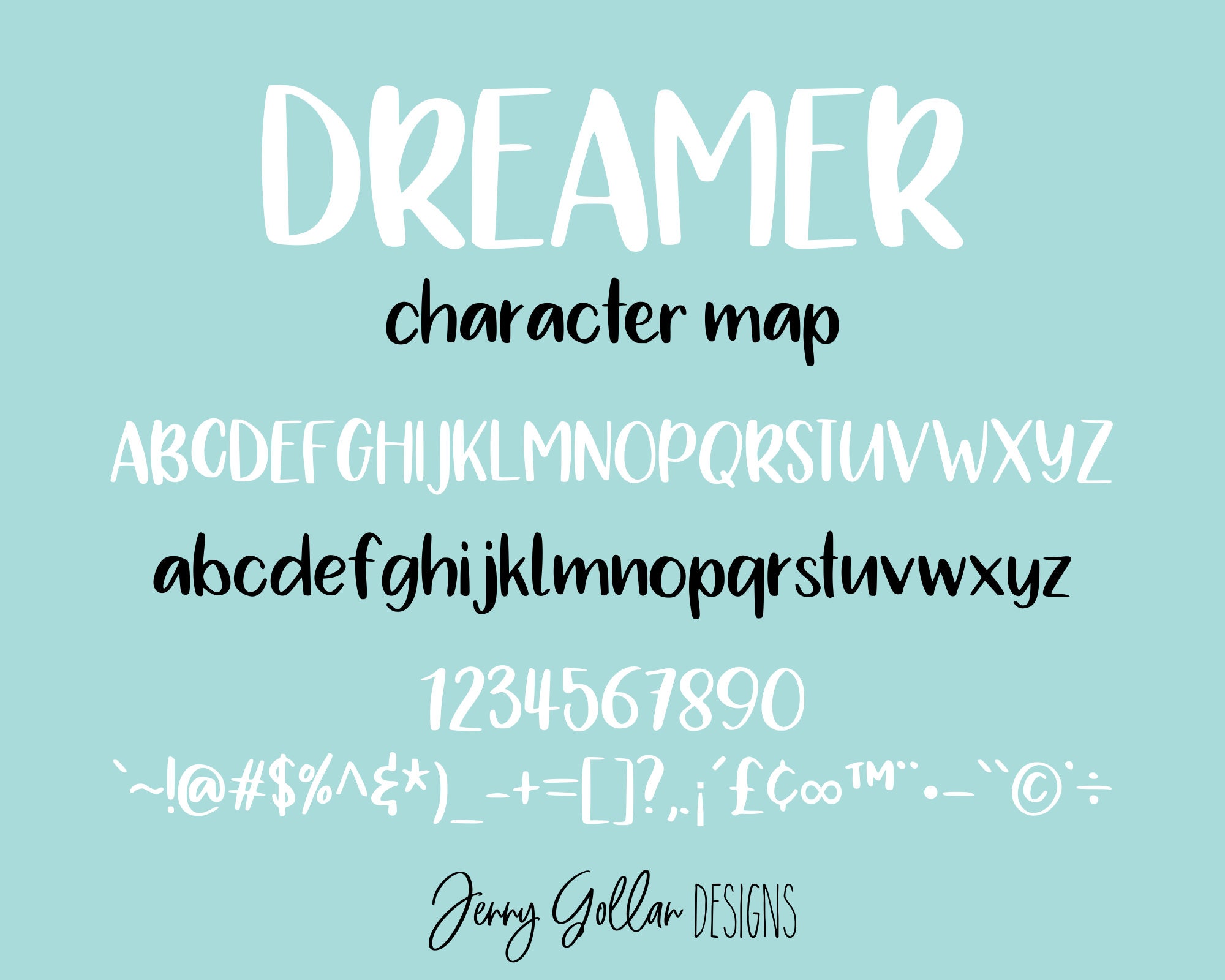 Hand Lettered Font Dreamer for Digital Planners Ios Android - Etsy