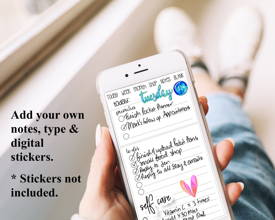 Professional Digital Planner for Iphone the Pocket Planner - Etsy
